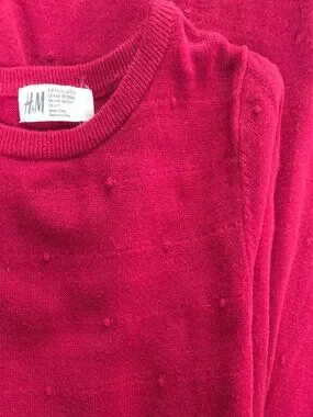 H&M | Dresses | Hm Burgundy Red Girl Gress | Poshmark